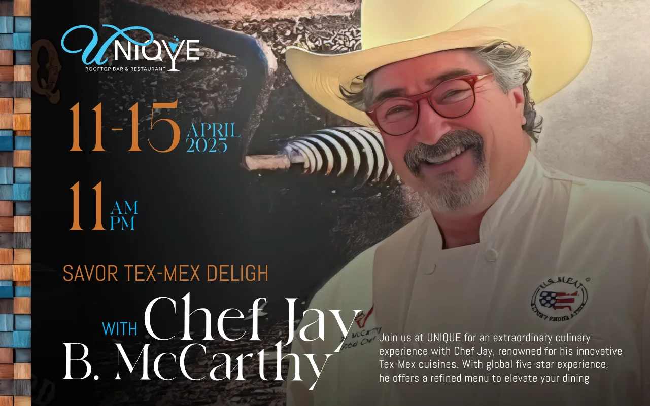 Unique Rooftop Presents Tex-Mex with renowned Chef Jay B. McCarthy | What's New Indonesia